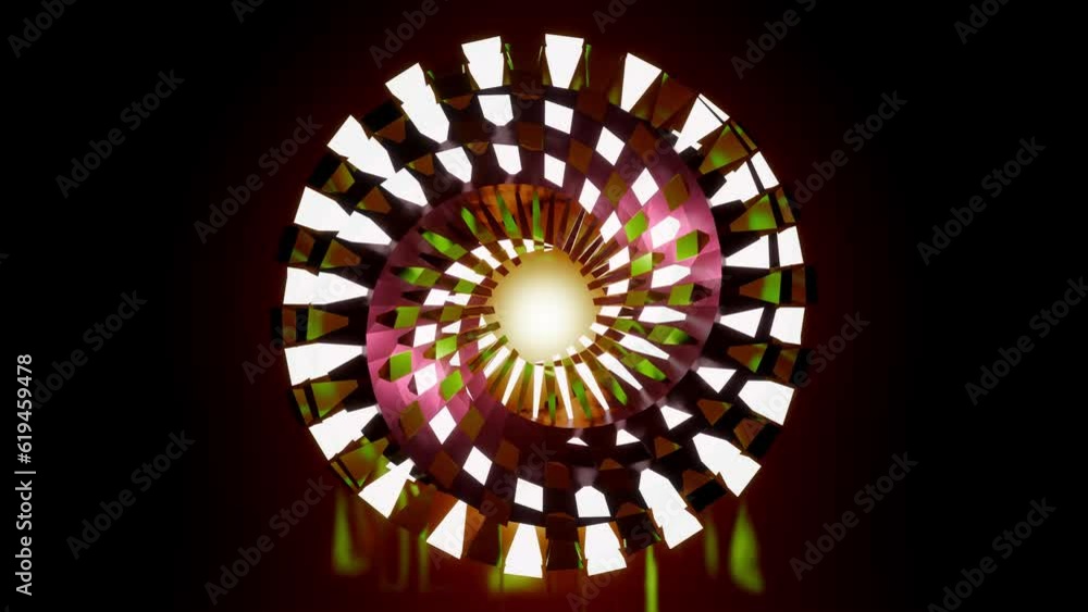 Hypnotic looping animation. 3d endless animation. Cyclic seamless ... Hypnotic looping animation. 3d endless animation. Cyclic seamless ...