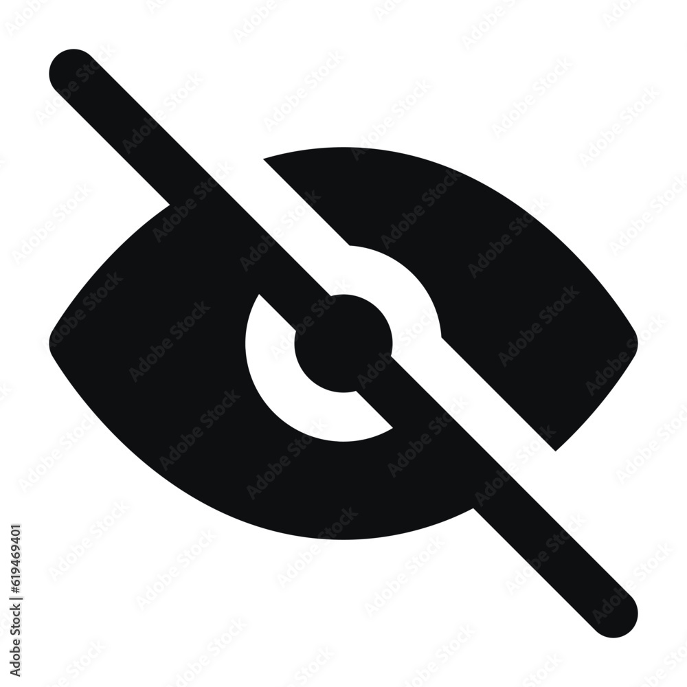 hidden icon Stock Vector | Adobe Stock