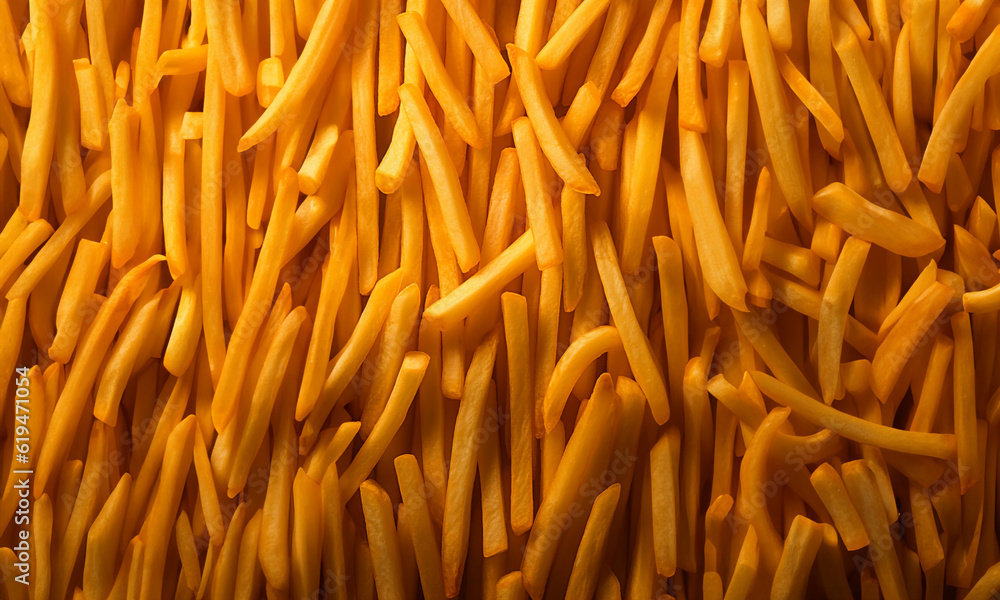 French fries background texture Stock Photo | Adobe Stock