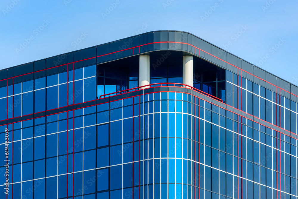 Modern abstract architecture in a commercial building, Toronto, Canada ...