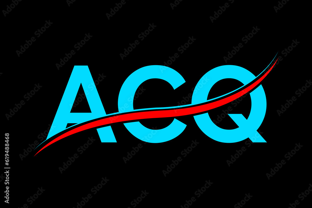 ACQ logo. ACQ latter logo with double line. ACQ latter. ACQ logo for ...