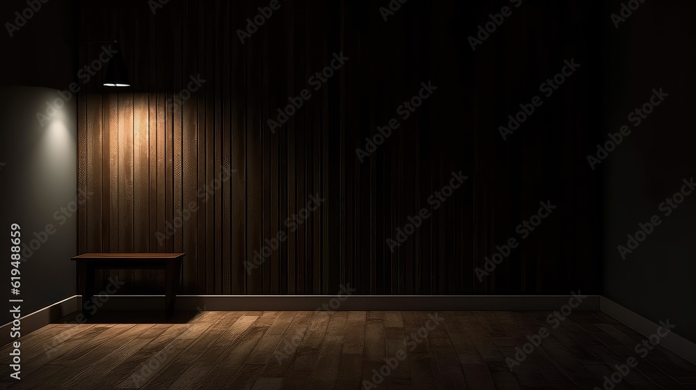 nice dark room with wall lamp and dramatic lighting, best for ...