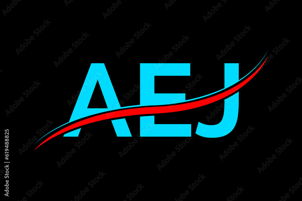 AEJ logo. AEJ latter logo with double line. AEJ latter. AEJ logo for ...