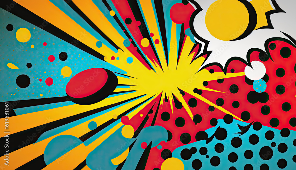 pop art abstract background wallpaper, cartoon style, BAM, WHOP, ai ...