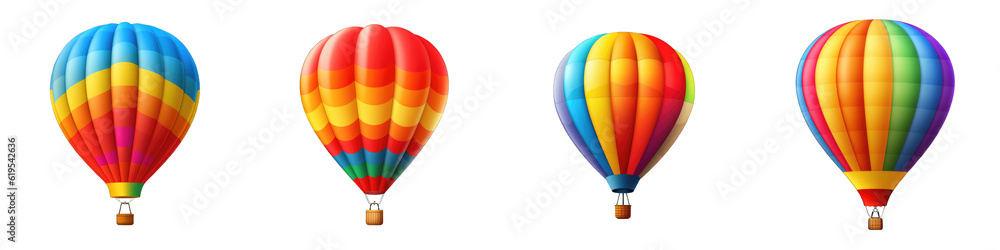 Hot Air Balloon clipart collection, vector, icons isolated on ...