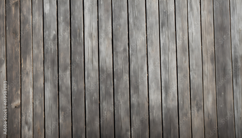 Old dark gray wood wall for wood background and texture. An old ...