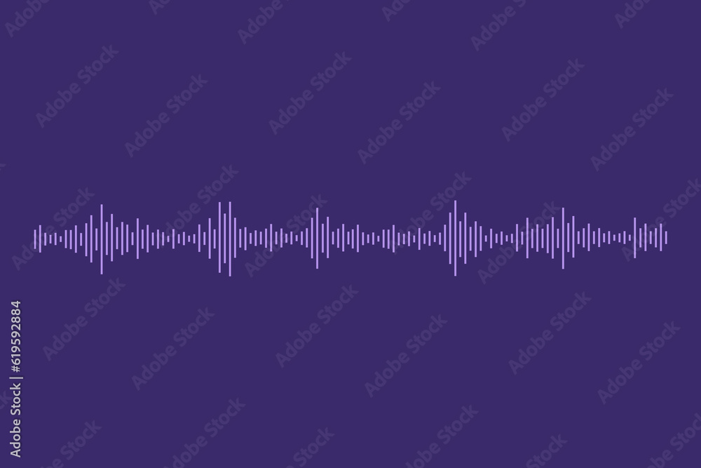 Sound Wave of Equalizer. Abstract Digital Track for Music Voice Player ...