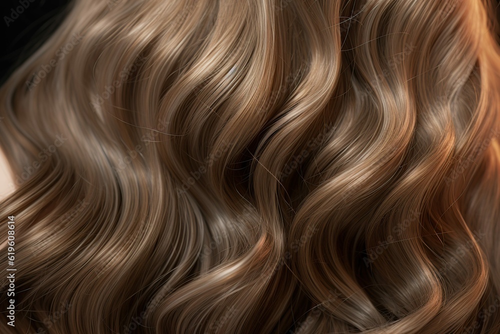 Beautiful healthy shiny hair texture with highlighted streaks ...