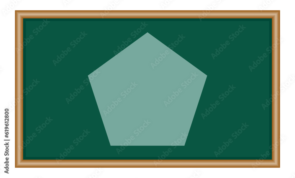 2d geometric shape of pentagon. Polygon pentagon shape in mathematics ...