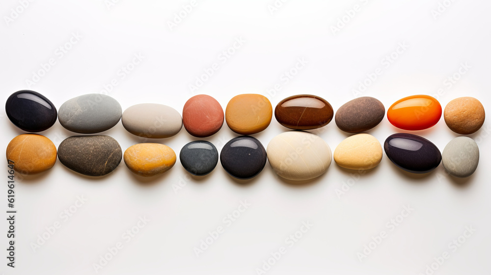 collection of balanced pebbles that form an impressive and harmonious ...