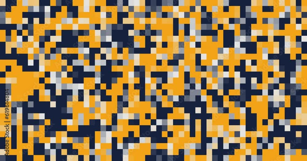 Animated multicolored pixel background. 4K resolution abstract pixel ...