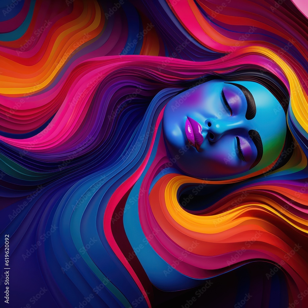 poster of an abstract close, grim dark cryptidwave ergonomic femme with ...
