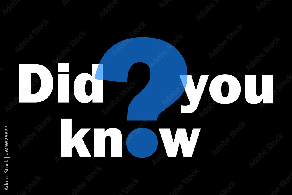 Vetor de Did You Know banner design. Banner design for business and ...