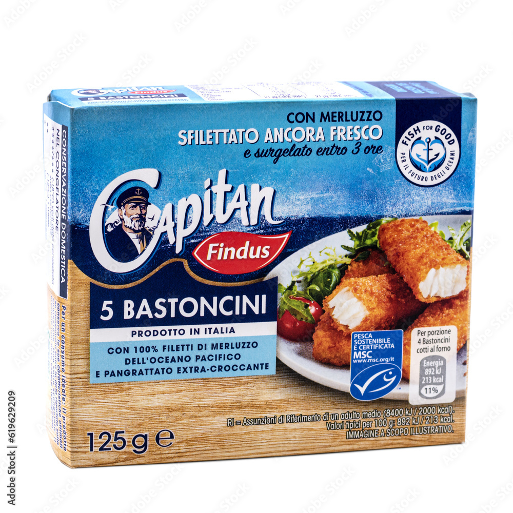 Capitan Findus Bastoncini Merluzzo,pack of 5 frozen cod sticks,product ...