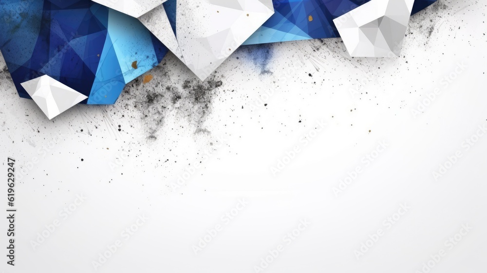 Abstract watercolor artwork mixed with buzzy geometric shapes for ...