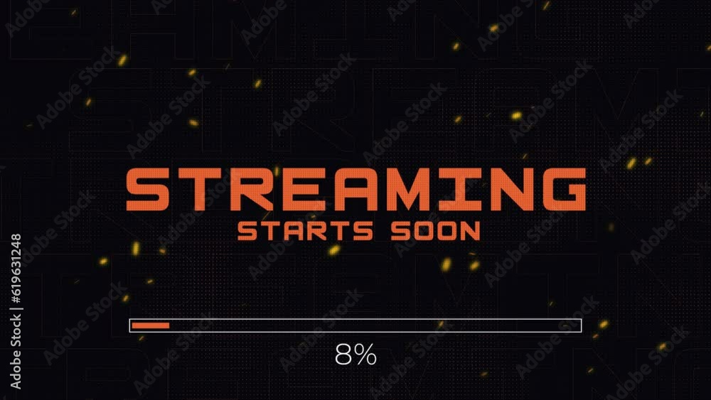 YouTube & Twitch Streaming Intro With Progress Bar, Glowing Particles ...