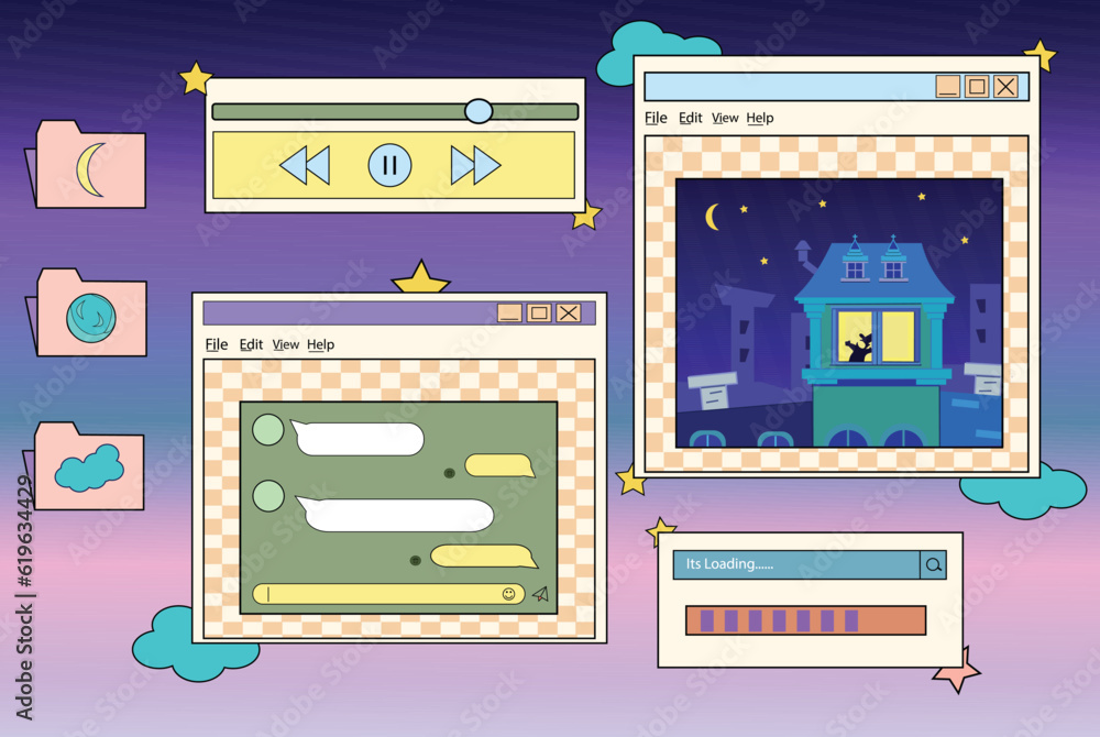 Linear retro vaporwave desktop wallpaper. Abstract vintage aesthetic ... Linear retro vaporwave desktop wallpaper. Abstract vintage aesthetic ...
