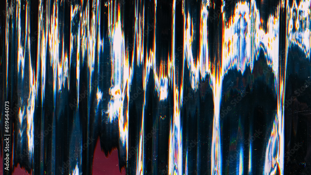 Glitch interference. Noise vibration. Abstract background. Black ...