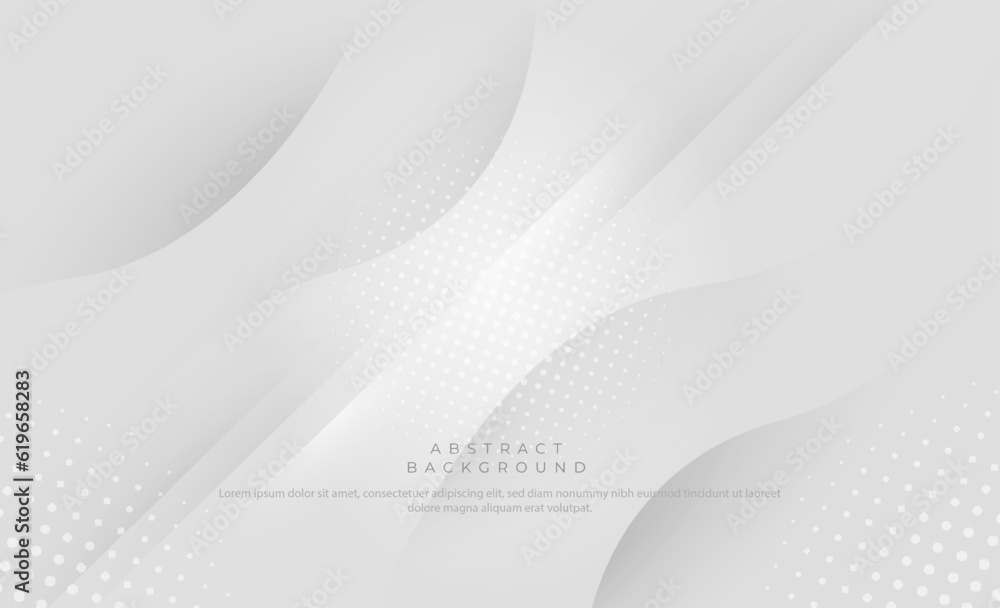 Abstract wave background, simple background with gray white gradient ...