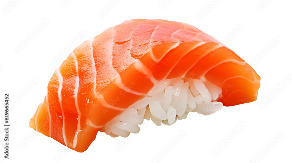 Salmon nigiri sushi isolated on transparent background. PNG format ...