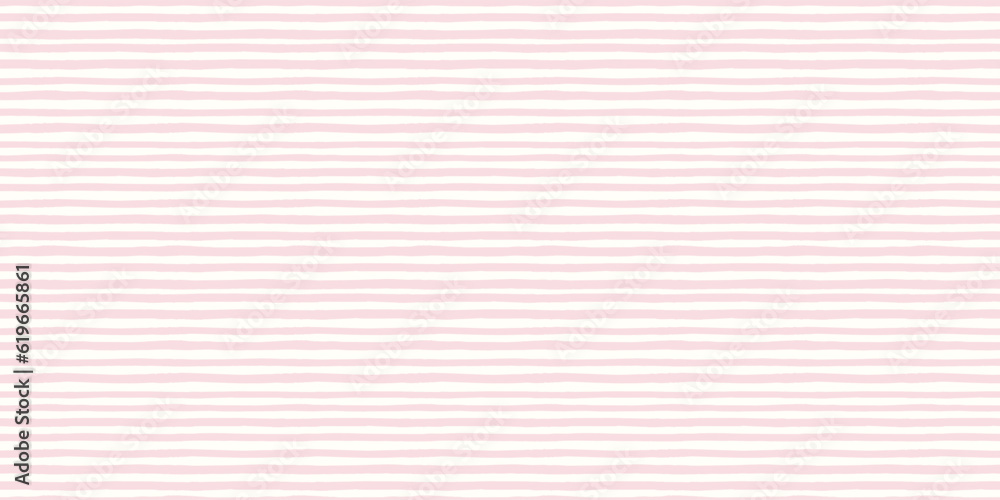Pink stripe border background. Organic hand drawn horizontal vector ...