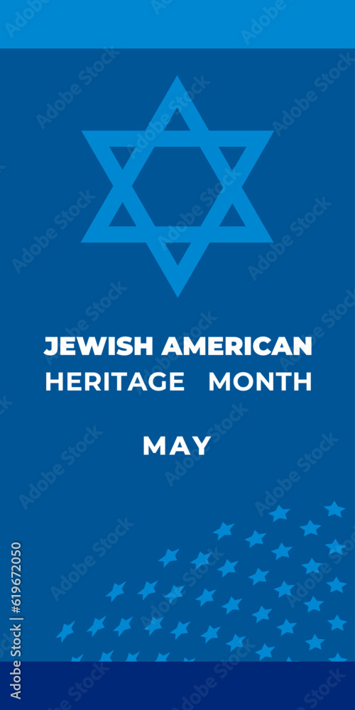 Jewish American Heritage Month. Vector banner, poster for social media ...