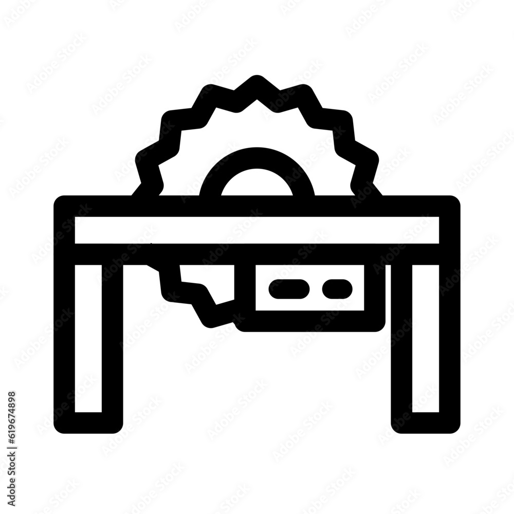 Table Saw Icon Stock Vector | Adobe Stock