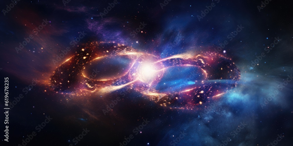 Abstract space vortex black hole. Alien lights and swirling speed of ...