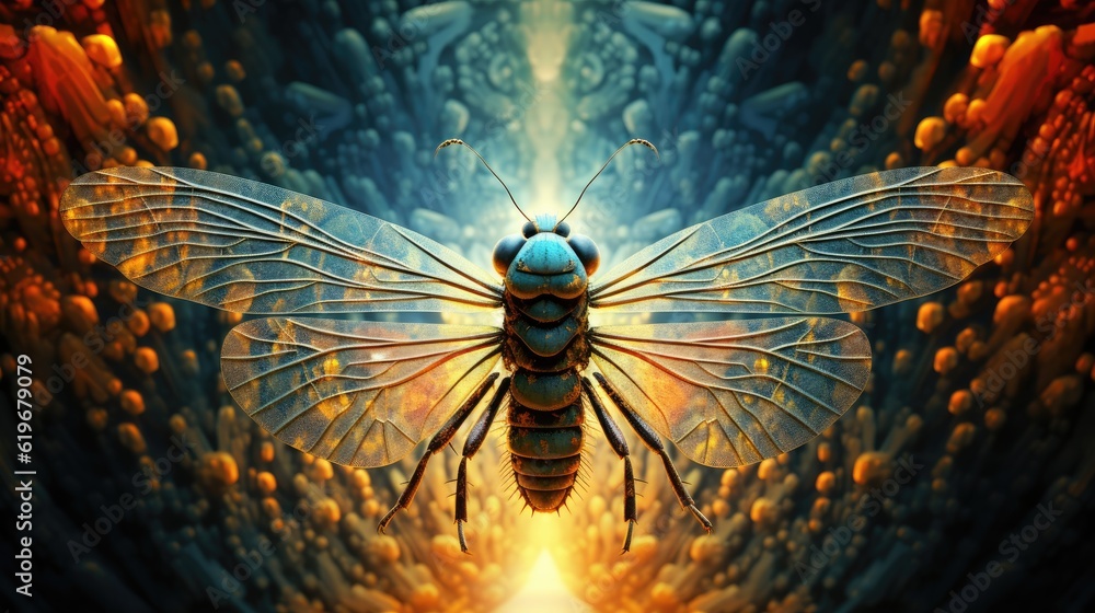 An Amazing Electron Microscope Background View of a Psychedelic ...