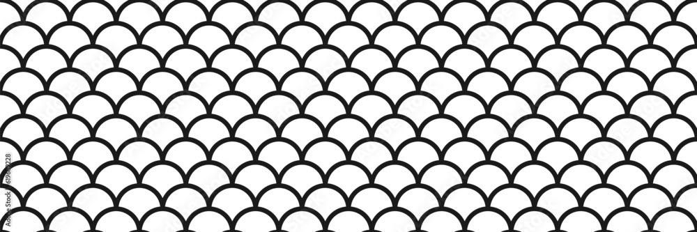 Fish, mermaid, dragon scales seamless pattern. Mermaid tail pattern ...