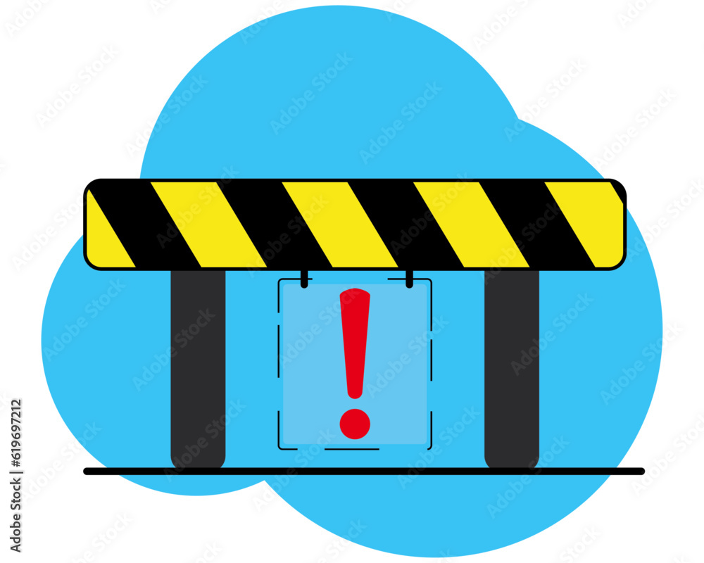 construction warning sign, business concepts for the construction ...