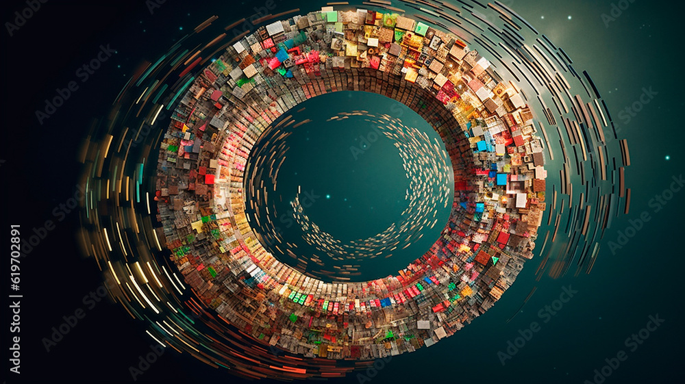 Striking visual representation of a circular economy in motion ...