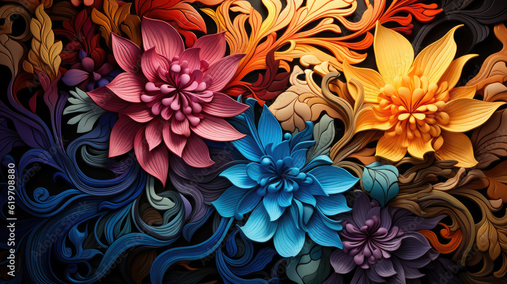 Colorfull Flower Background, HD, Background Wallpaper, Desktop ...