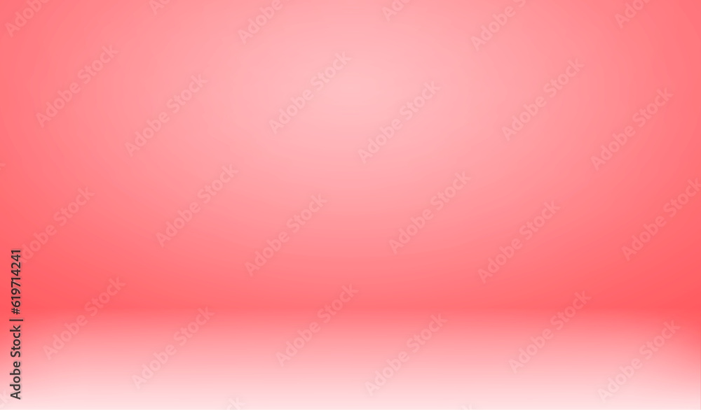 Pink color studio background. Abstract empty room with soft light for ...