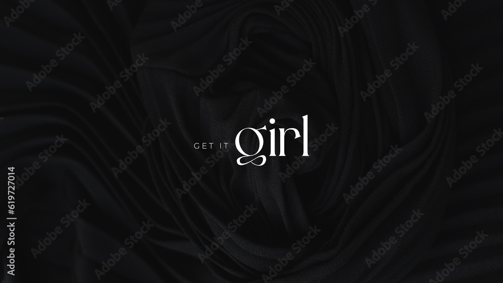 Get it Girl: 8K Inspirational Black Background Motivational Quote ...