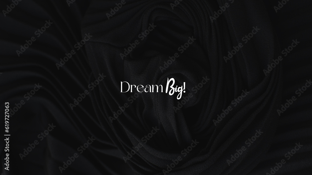 Dream Big: 8K Inspirational Black Background Motivational Quote ...