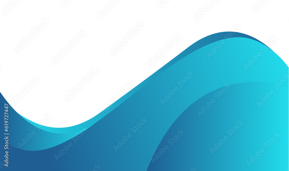 Modern blue gradient abstract vector long wide banner background Stock ...