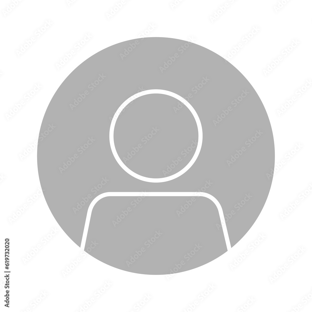 Vector flat illustration in gray colors. Avatar, user profile, person ...