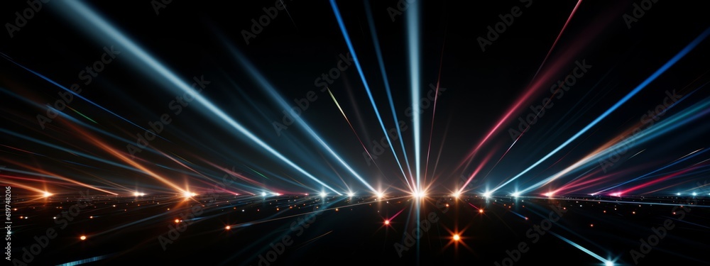 Abstract speed glowing light background banner illustration - Speedy ...