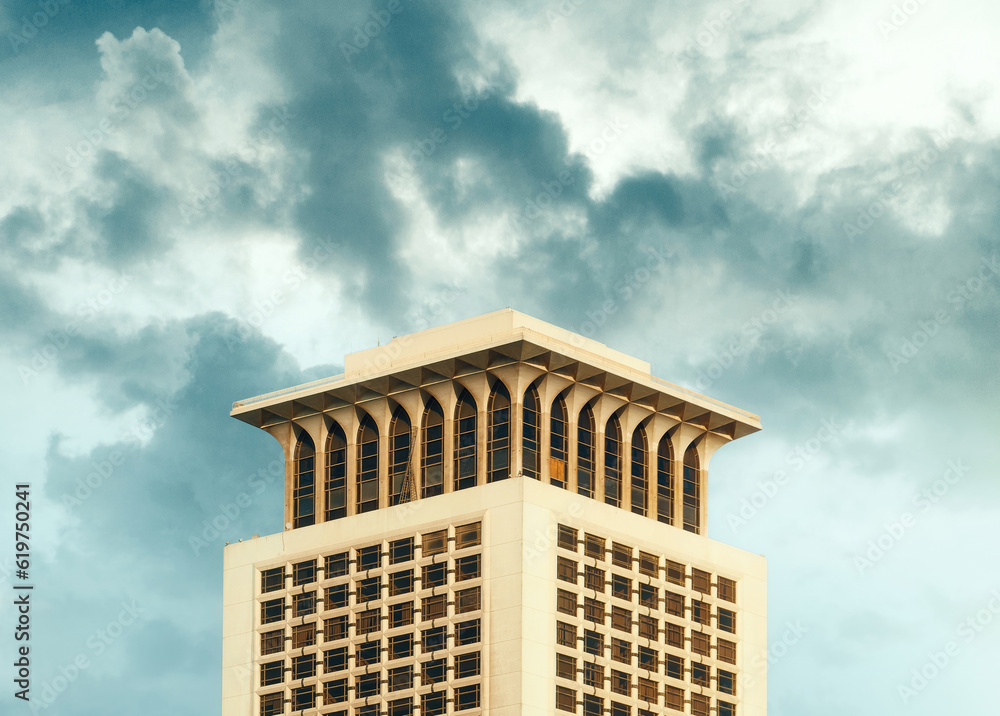 Egypt, Cairo - View of Nile River and Modern Skyscrapers, Buildings in ...