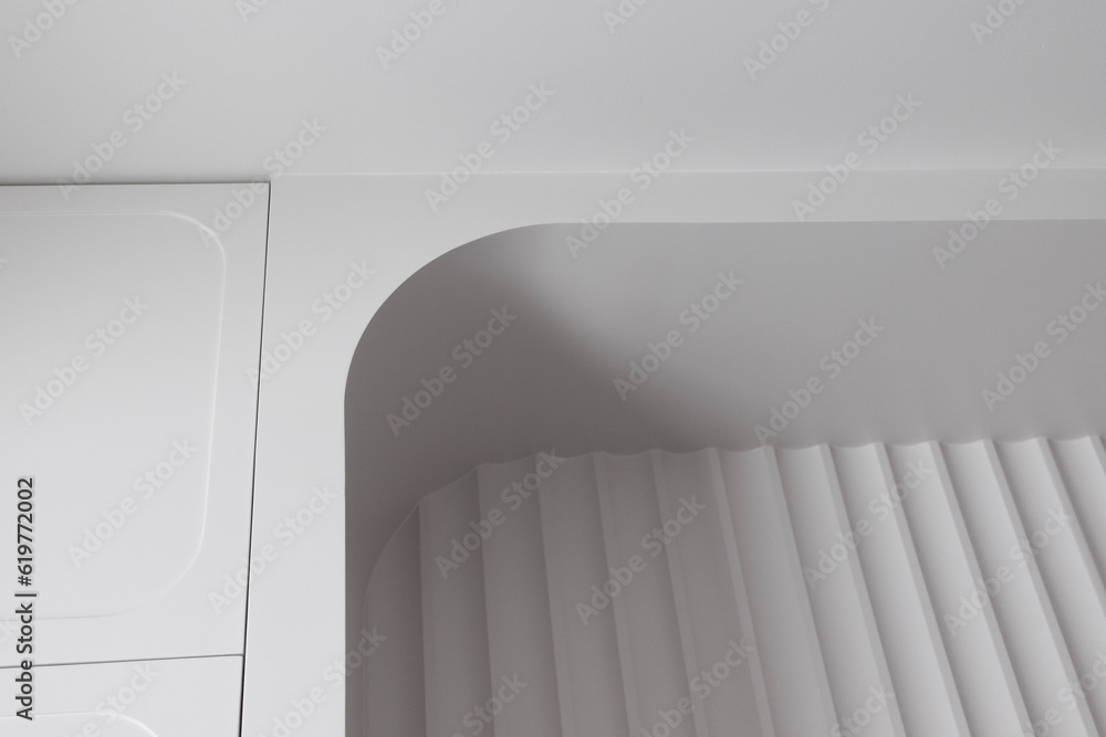 interior of wooden white wood texture background wall cladding in house ...