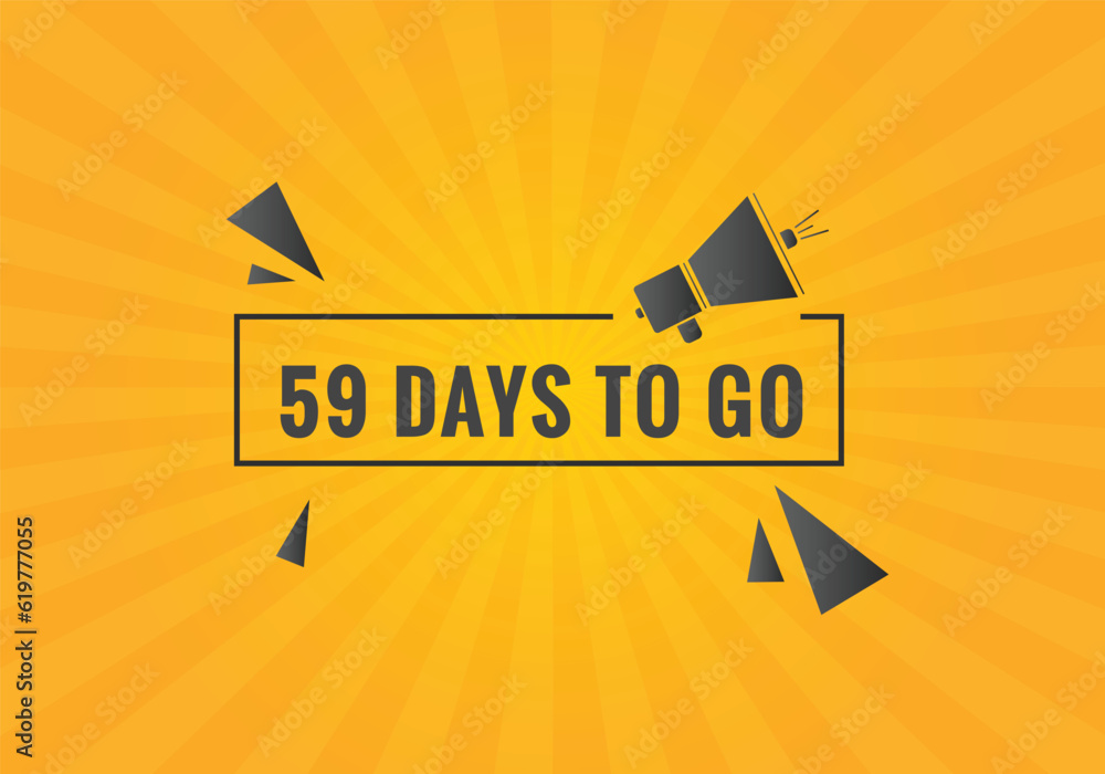 59 days to go countdown template. 59 day Countdown left days banner ...