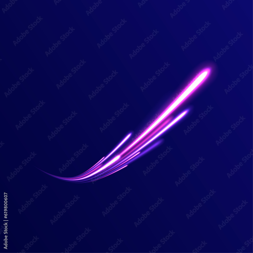 Creative vector illustration of flying cosmic meteor, planetoid, comet ...