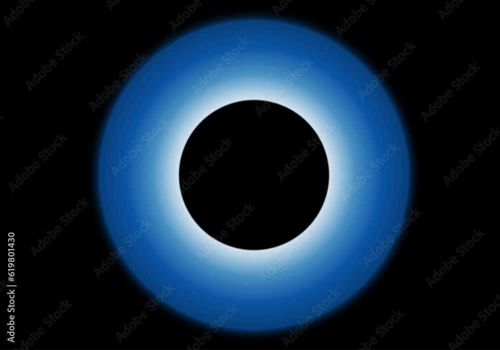 Fondo con circulo azul y blanco sobre fondo negro Stock Vector | Adobe ...