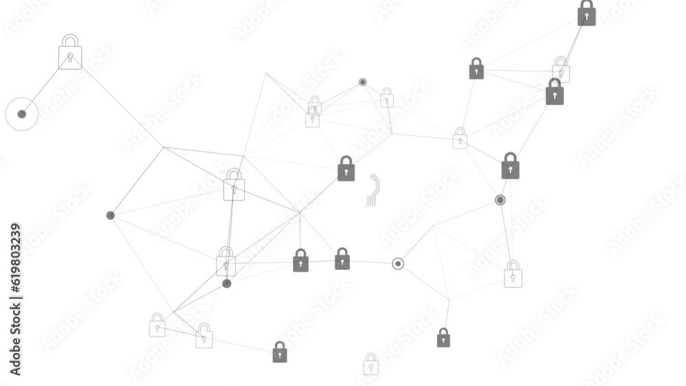 Detailed lock symbol with wiring diagram in the middle. Plexus ...