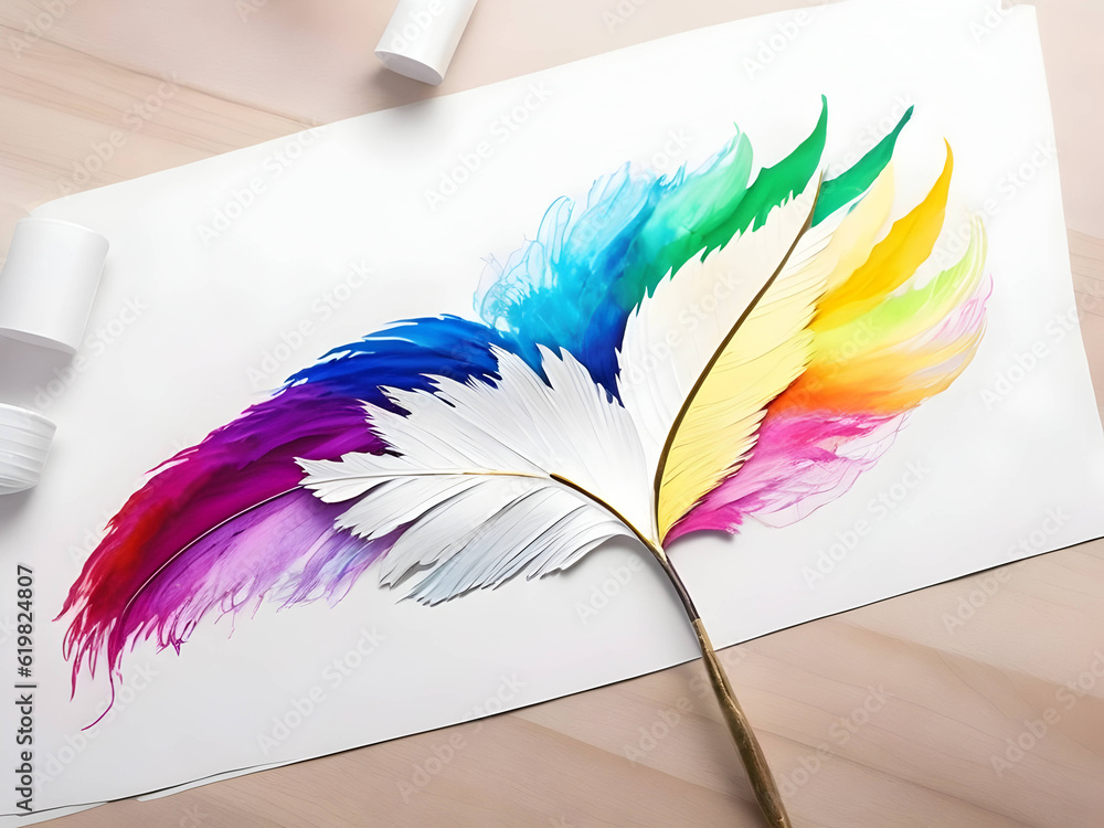 Explore the art of painting with feathers on Adobe Stock. Discover ...