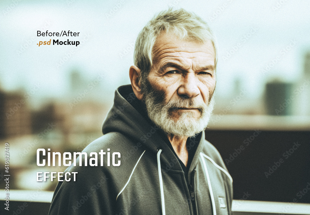 Cinematic Before and After Photo Effect Stock Template | Adobe Stock