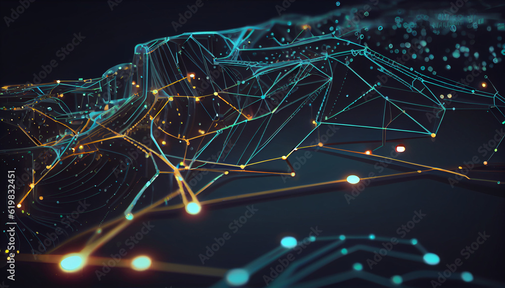 most beautiful technology, data transfer background and ...