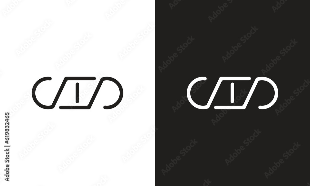 CTD logo ambigram, monogram unique logo, black and white logo, premium ...