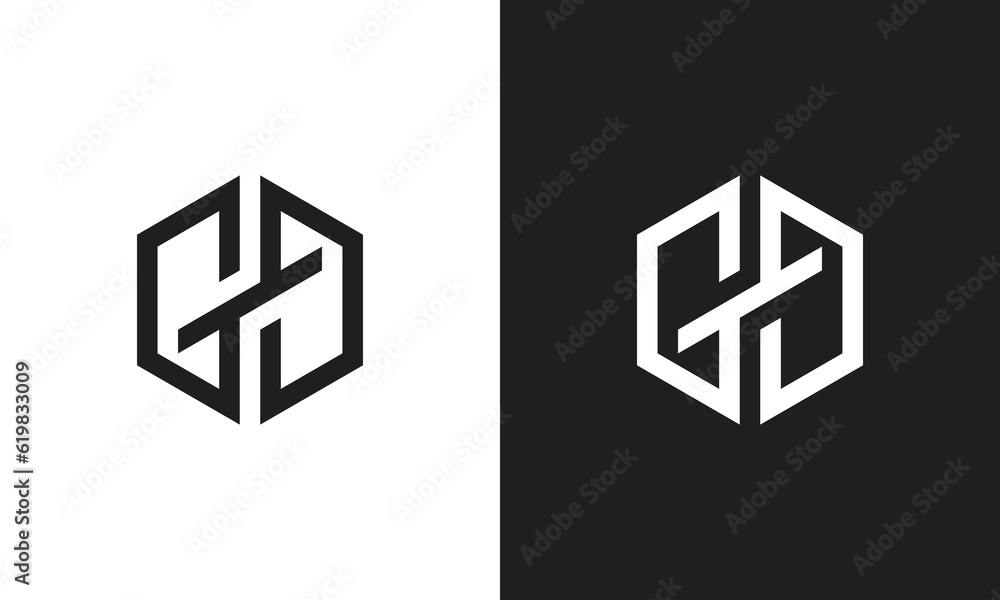 GD logo ambigram, monogram unique logo, black and white logo, premium ...